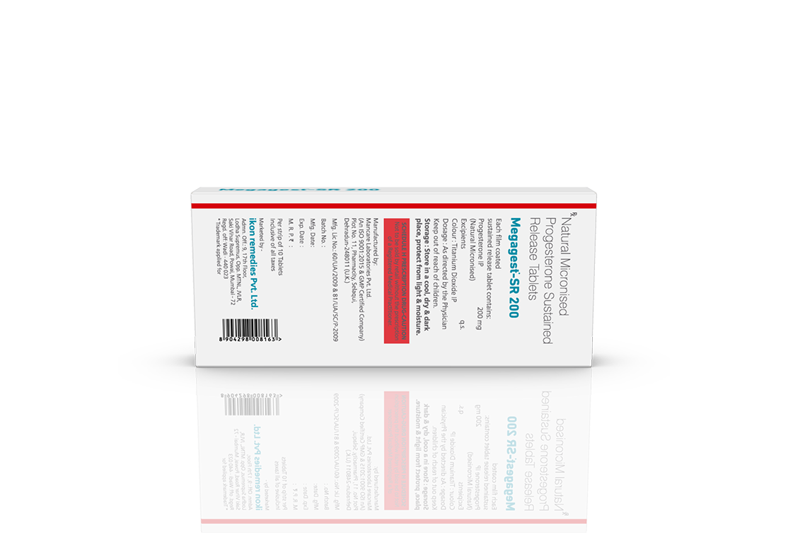 Megagest-SR 200 mg Tablets Suppliers in India - Ikon Remedies