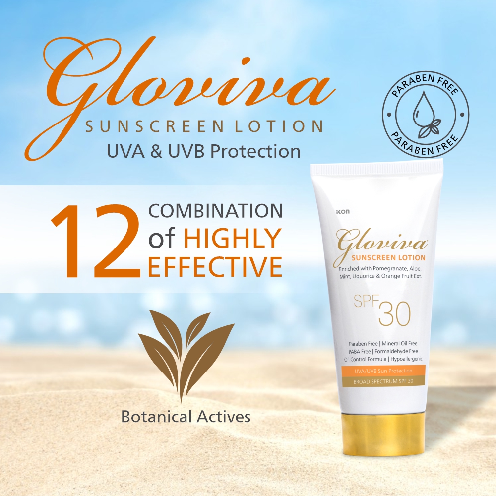 Gloviva Sunscreen Lotion (SPF 50) Supplier | Ikon Remedies