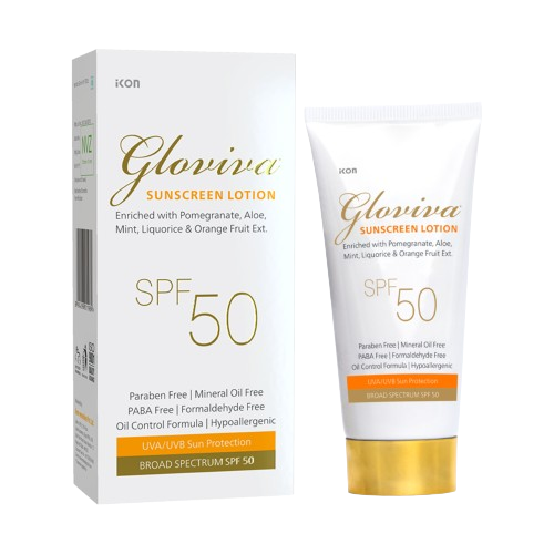 Gloviva Sunscreen Lotion (SPF 50) Supplier | Ikon Remedies