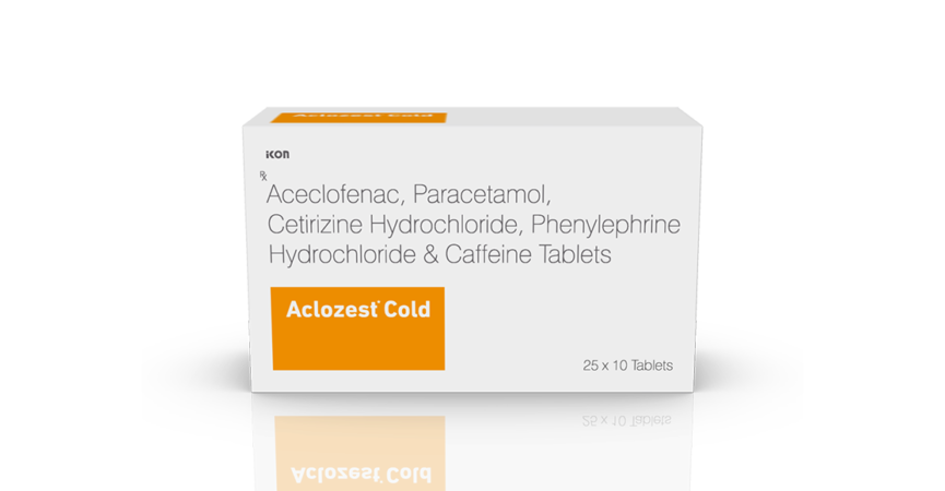 Aclozest Cold Tablets Supplier in India - Ikon Remedies