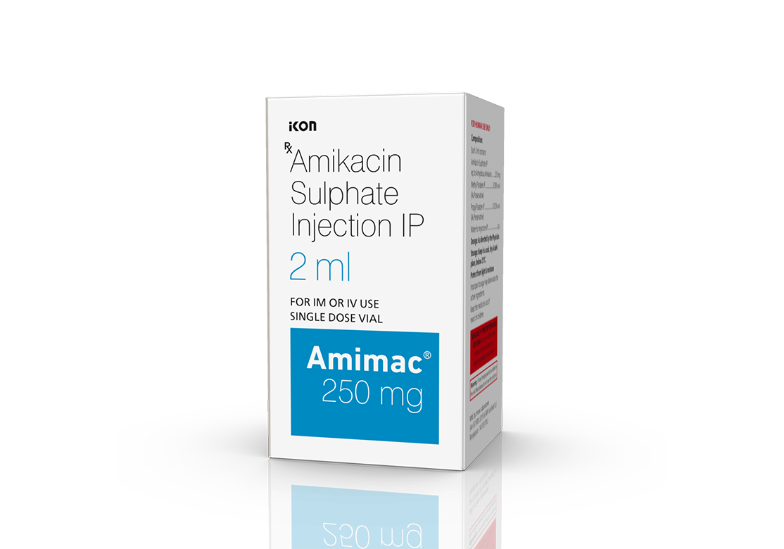 Amimac 250 mg Injection Suppliers in India - Ikon Remedies
