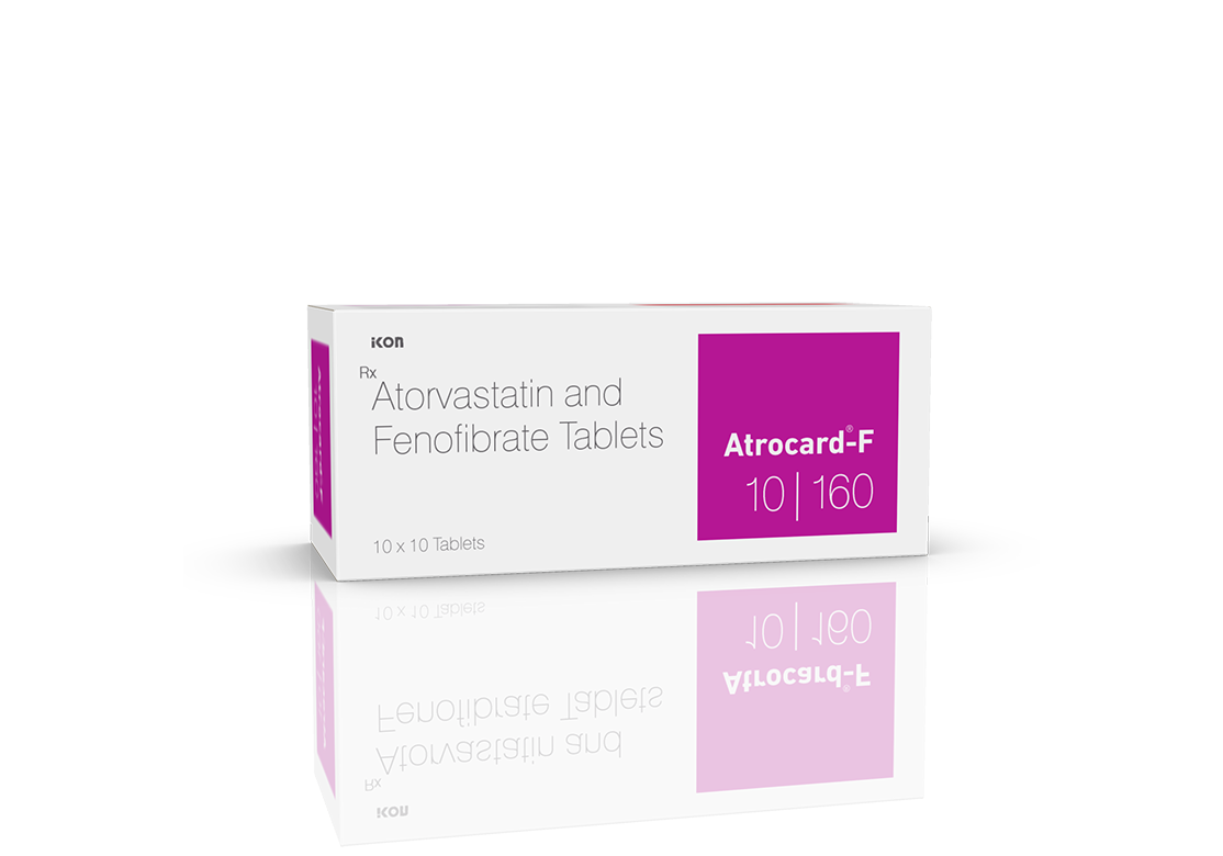 Atrocard-F 10 160 Tablets Supplier in India - Ikon Remedies