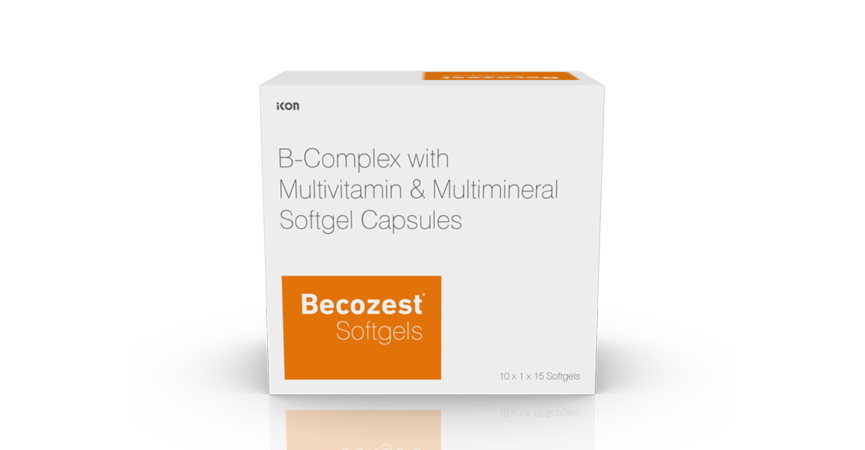 Becozest Softgel Suppliers in India - Ikon Remedies