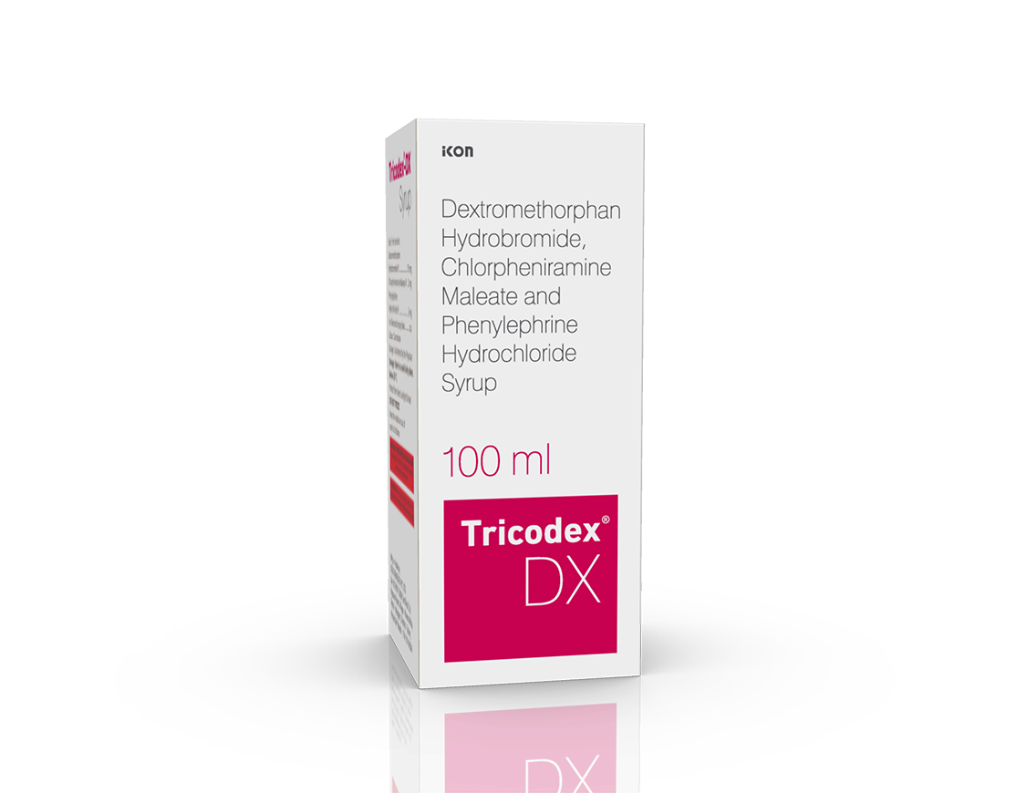 Tricodex-A Syrup | Ambroxol | Suppliers in India | Ikon Remedies